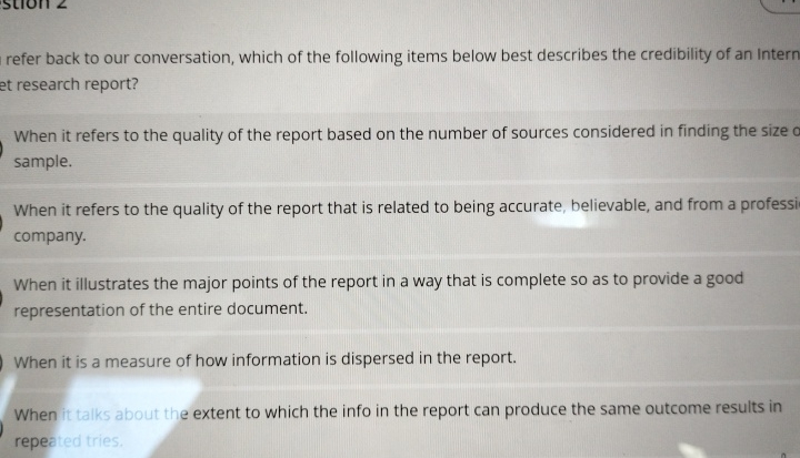 Solved refer back to our conversation, which of the | Chegg.com