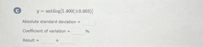 Solved alculate the absolute standard deviation and the | Chegg.com