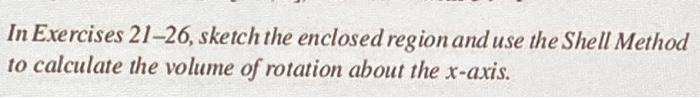 Solved In Exercises 21-26, sketch the enclosed region and | Chegg.com
