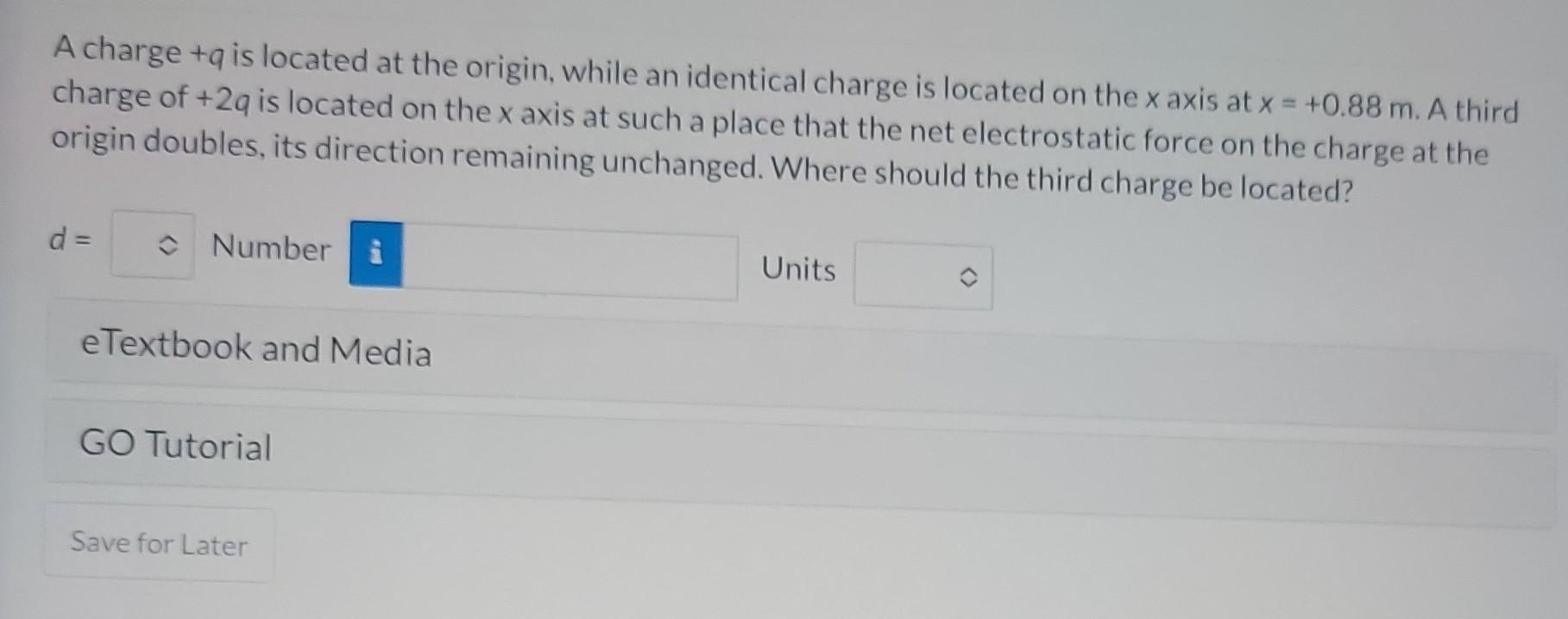 Solved A charge +q is located at the origin, while an | Chegg.com