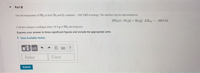 Solved Part A Watch the video on the explosive decomposition | Chegg.com
