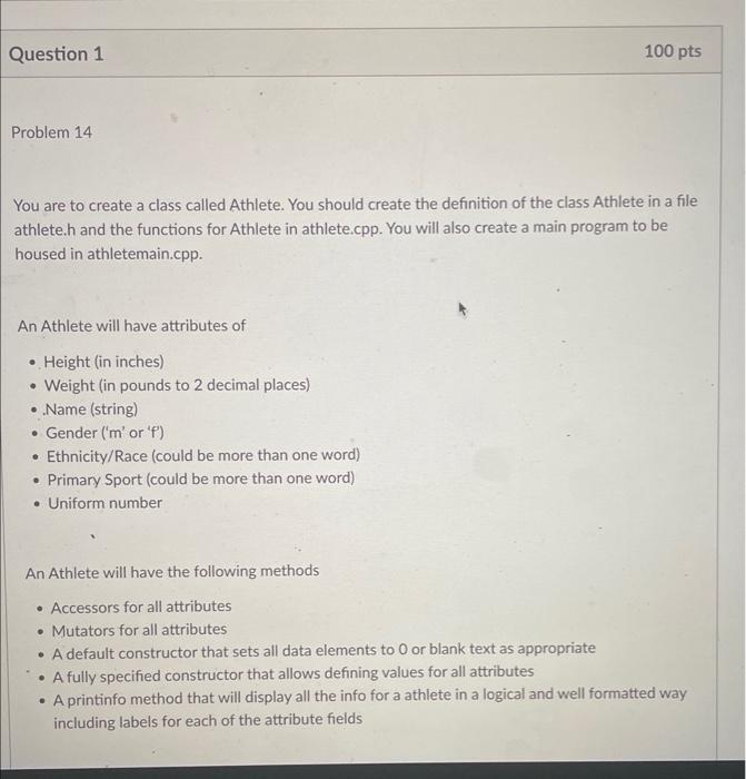 Solved This is the 2nd of 3 Lab Exams. This one covers | Chegg.com