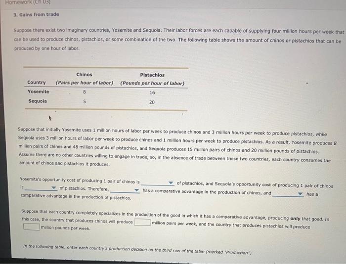 Solved Suppose there exist two imaginary countries, Yosemite | Chegg.com