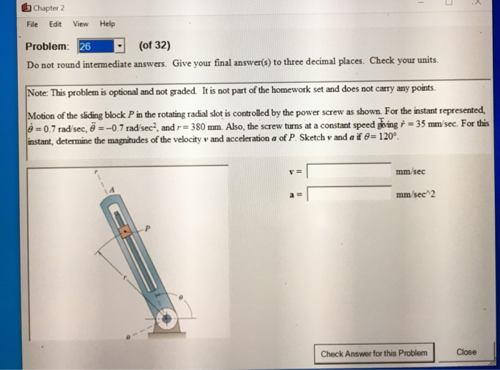 Solved Chapter 2 File Edit View Help Problem: 26 (of 32) Do | Chegg.com