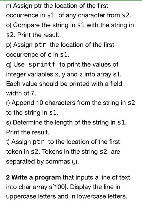 Solved 1 Write a single statement to accomplish each of the | Chegg.com