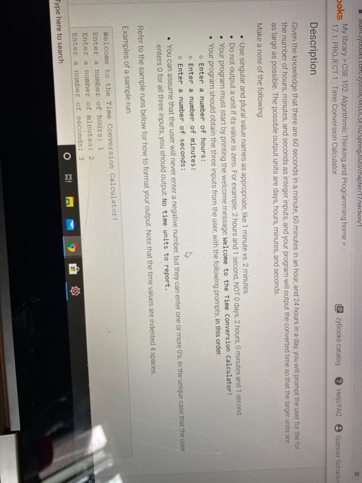 Solved Books My library > CSE 102: Algorithmic Thinking and | Chegg.com