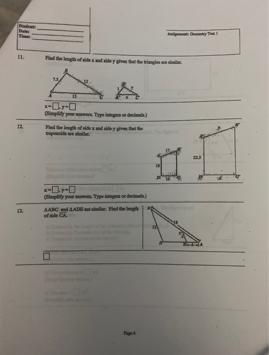 Solved Student: Date: Times 7. Use the figure to find GB | Chegg.com