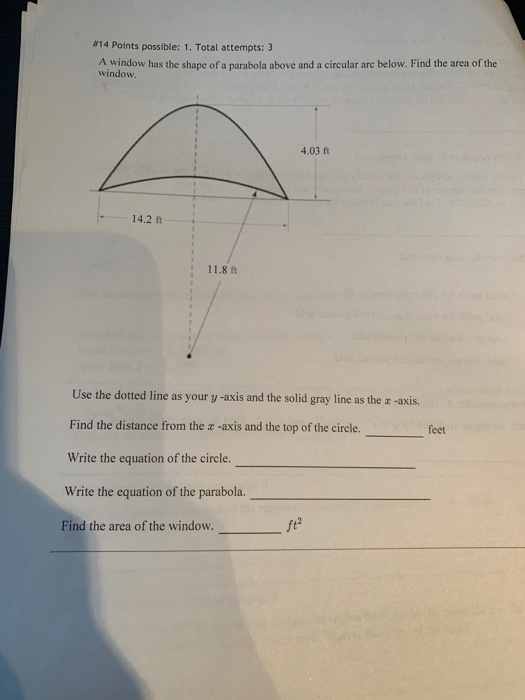 Solved #14 Points possible: 1. Total attempts: 3 A window | Chegg.com