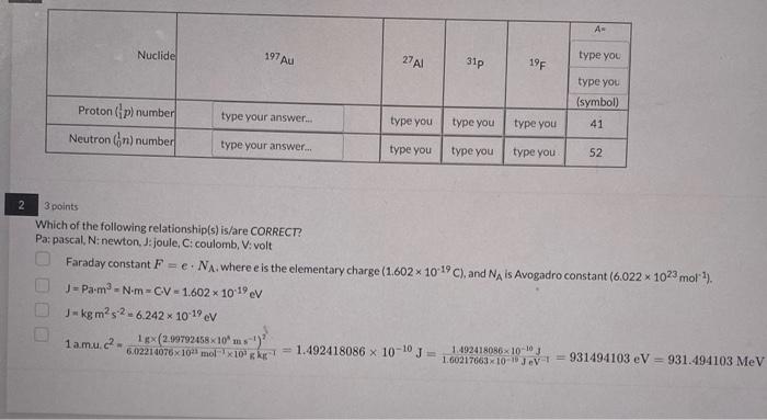 Solved 3 points Which of the following relationship(s) | Chegg.com