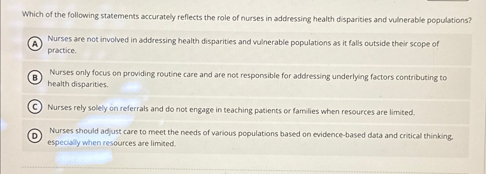 Solved Which of the following statements accurately reflects | Chegg.com