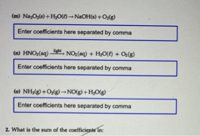 Solved Correctly balance each of the following equations, | Chegg.com