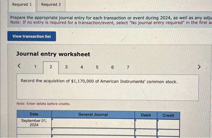 Solved Prepare the appropriate journal entry for each | Chegg.com