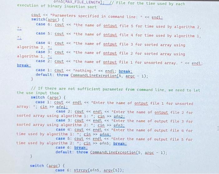 Solved We will combine the Insertion Sort and Binary Search | Chegg.com