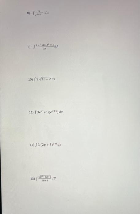 Solved determine the given anti derivative using the chain | Chegg.com