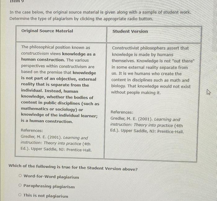 Solved In the case below, the original source material is | Chegg.com