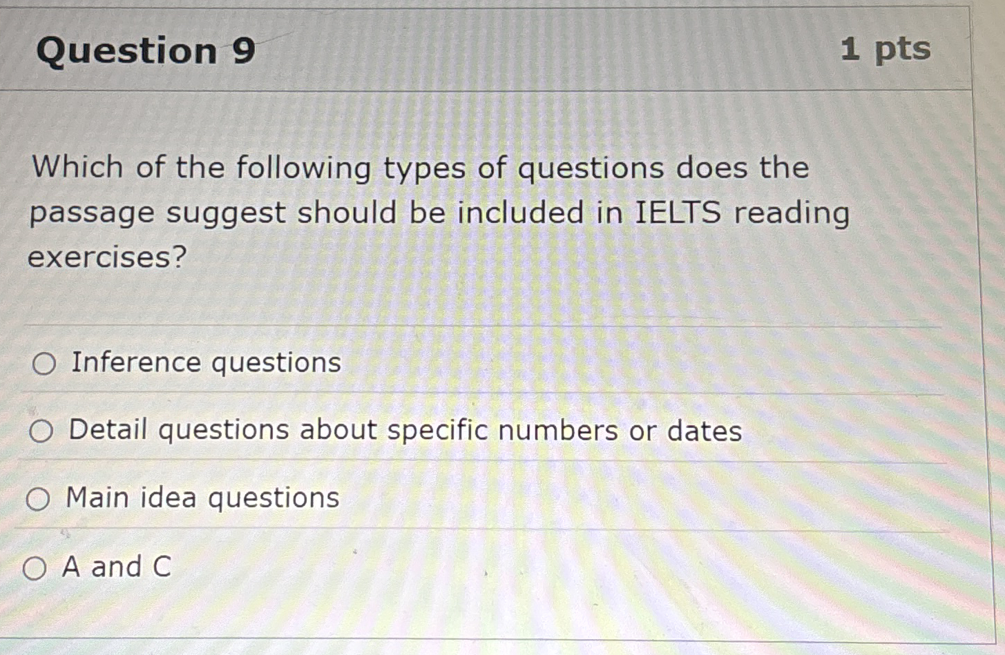 Solved Question 91 ﻿ptsWhich of the following types of | Chegg.com