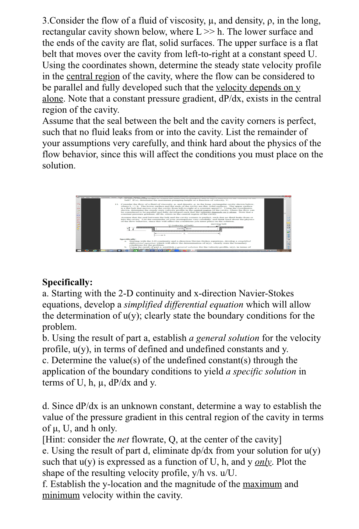 Solved Consider the flow of a fluid of viscosity, μ, ﻿and | Chegg.com
