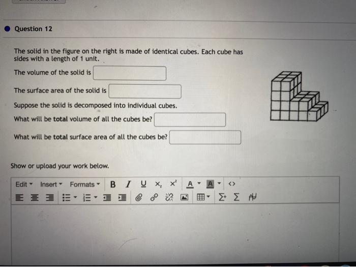 Solved Question 12 The solid in the figure on the right is | Chegg.com