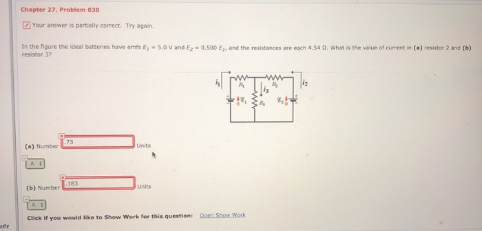 Solved Chapter 27 Problem 030 Your Answer Is Partially 5697