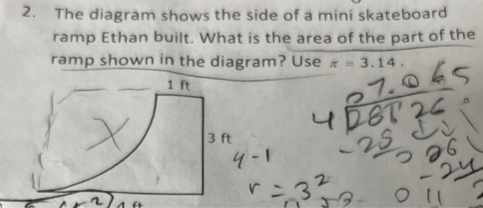 Solved 2. The diagram shows the side of a mini skateboard | Chegg.com