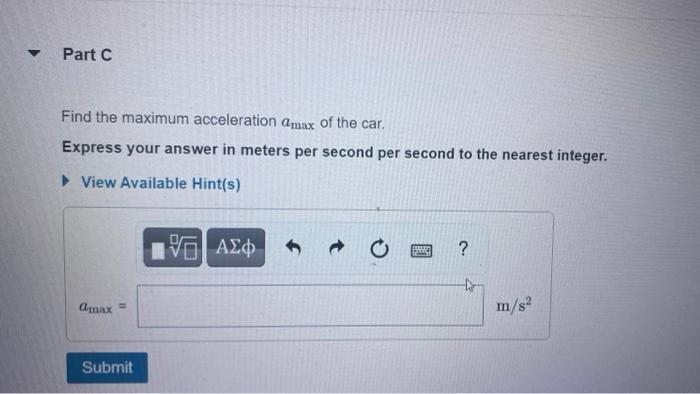 Solved The graph in (Figure 1) shows the velocity v of a | Chegg.com