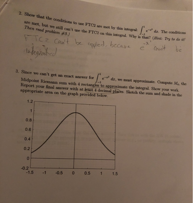 Solved 2. Show that the conditions to use FTC2 are met by | Chegg.com