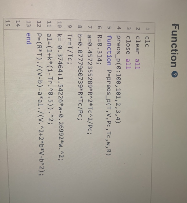 Solved Peng-Robinson equation of state My Solutions > The | Chegg.com