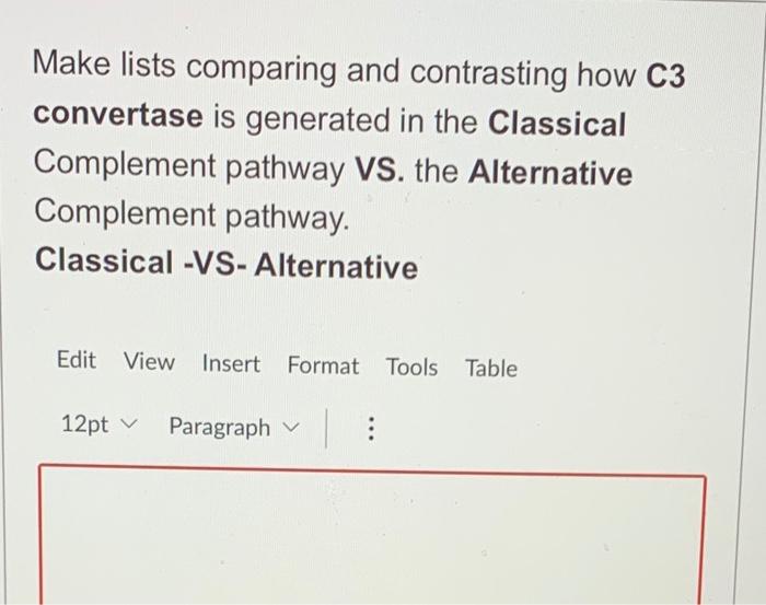 Solved Make lists comparing and contrasting how C3 | Chegg.com