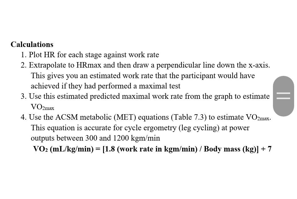 Solved Calculations 1. Plot HR for each stage against work | Chegg.com