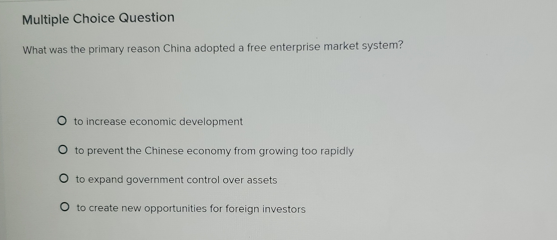 Solved Multiple Choice QuestionWhat was the primary reason | Chegg.com