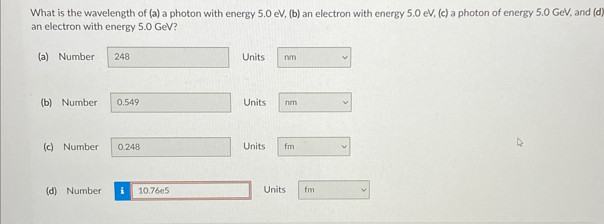 Solved What is the wavelength of (a) ﻿a photon with energy | Chegg.com