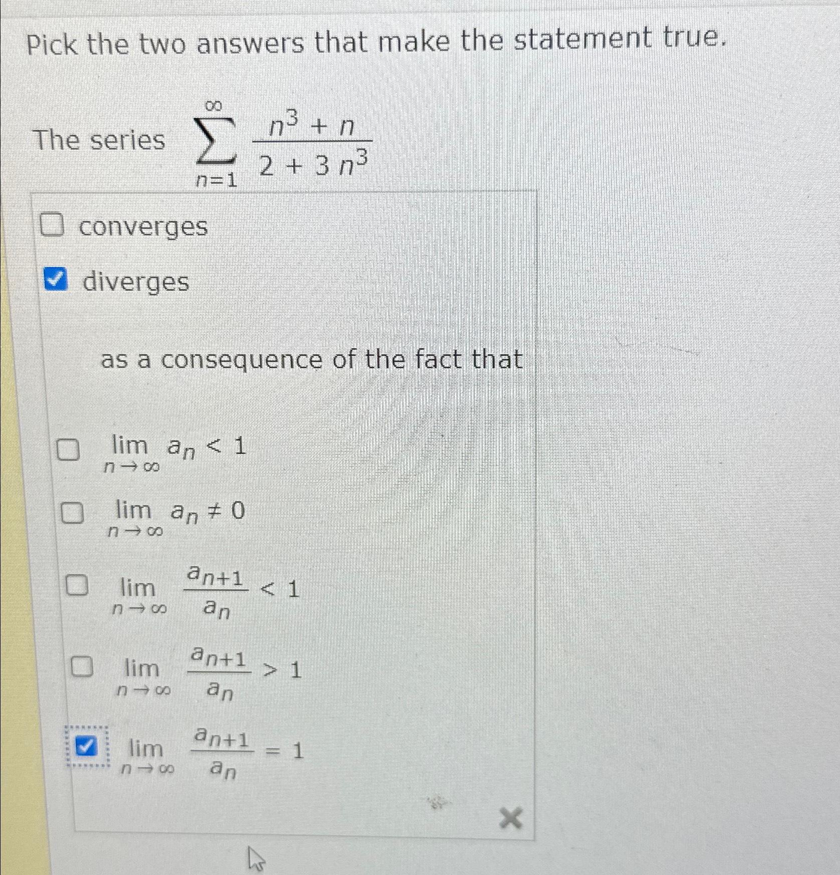 Solved Pick the two answers that make the statement true.The | Chegg.com