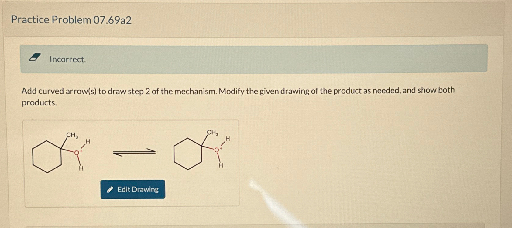 Solved Practice Problem 07.69a2Incorrect.Add curved arrow(s) | Chegg.com