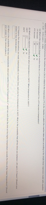 Solved Laporan a certam chemal process the reaction eye) | Chegg.com