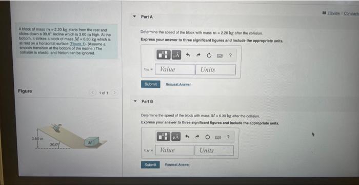 Solved collition is elastic, and triction can be conesed | Chegg.com