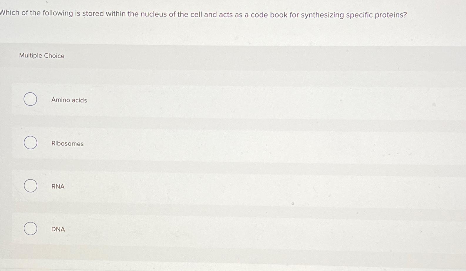 Solved Which of the following is stored within the nucleus | Chegg.com