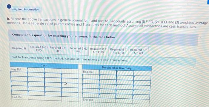 Solved Required information Exercise 5-5A (Algo) Effect of | Chegg.com