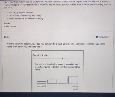 Solved How is your first week in Project Gerite geing? We | Chegg.com