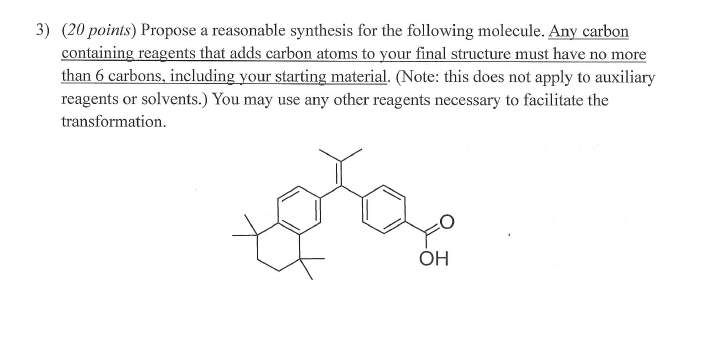 [Solved]: Propose a reasonable synthesis for the following m
