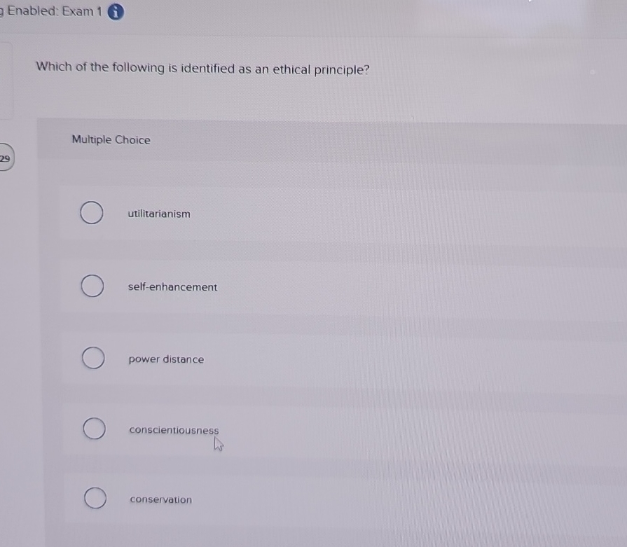 Solved Enabled: Exam 1Which of the following is identified | Chegg.com