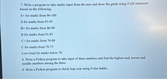 Solved 1. Take a number from the user using an input | Chegg.com