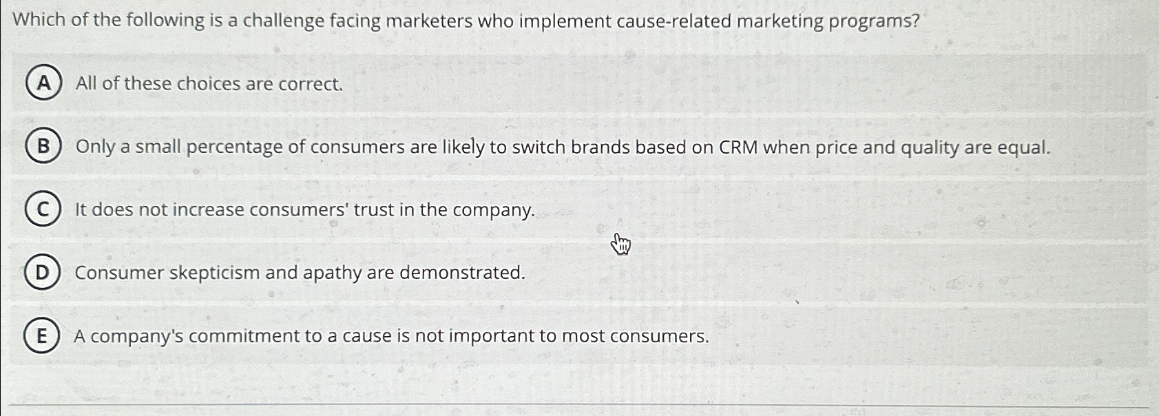 Solved Which of the following is a challenge facing | Chegg.com