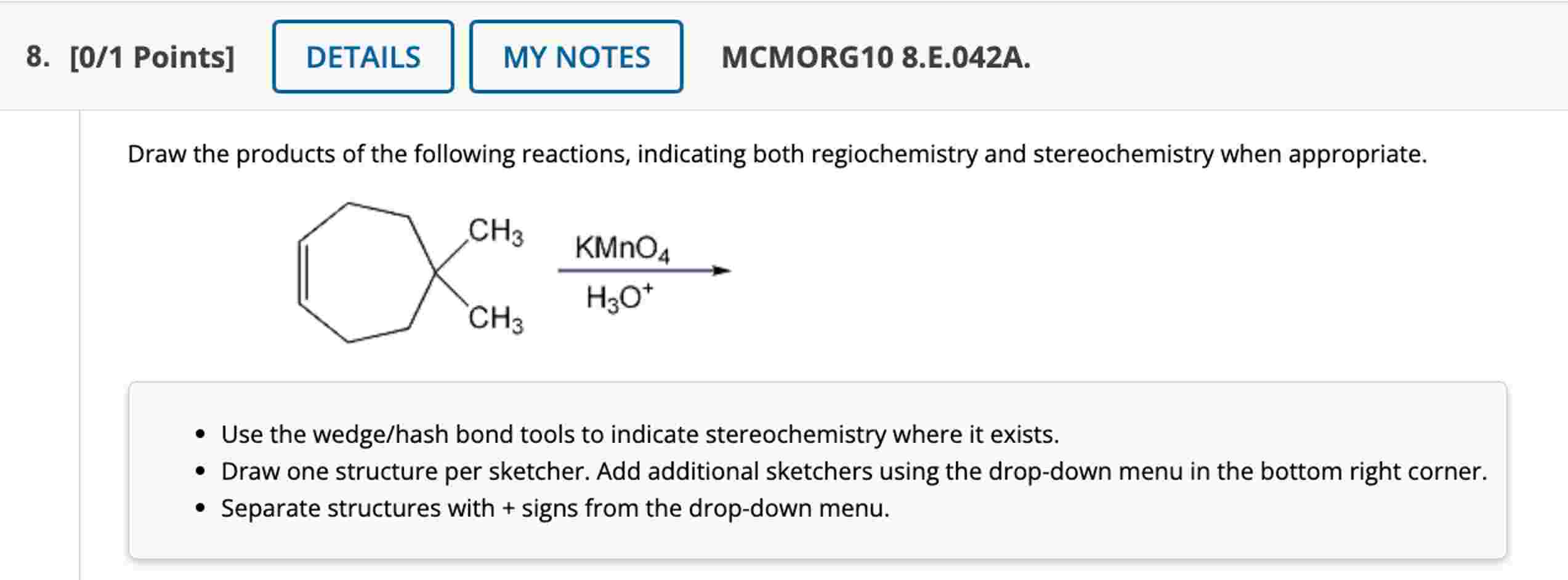 Solved Draw the products of the following reactions, | Chegg.com