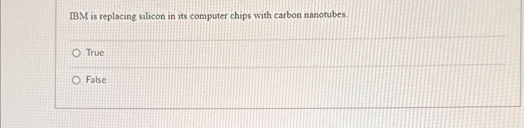 Solved IBM is replacing silicon in its computer chips with | Chegg.com