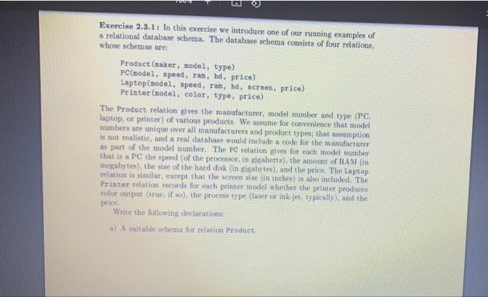 Solved Exercise 2.3.1: In this exercise we introduce one of | Chegg.com