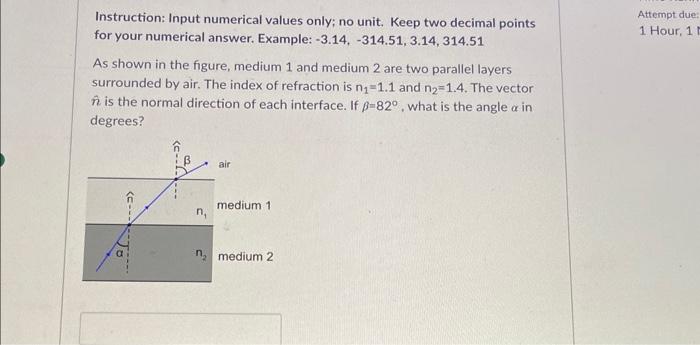 Solved Instruction: Input numerical values only; no unit. | Chegg.com