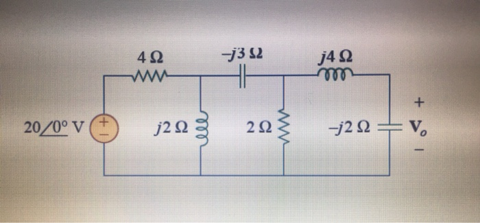 Solved Electrical Engineering QuestionFind the phasor v0 in | Chegg.com