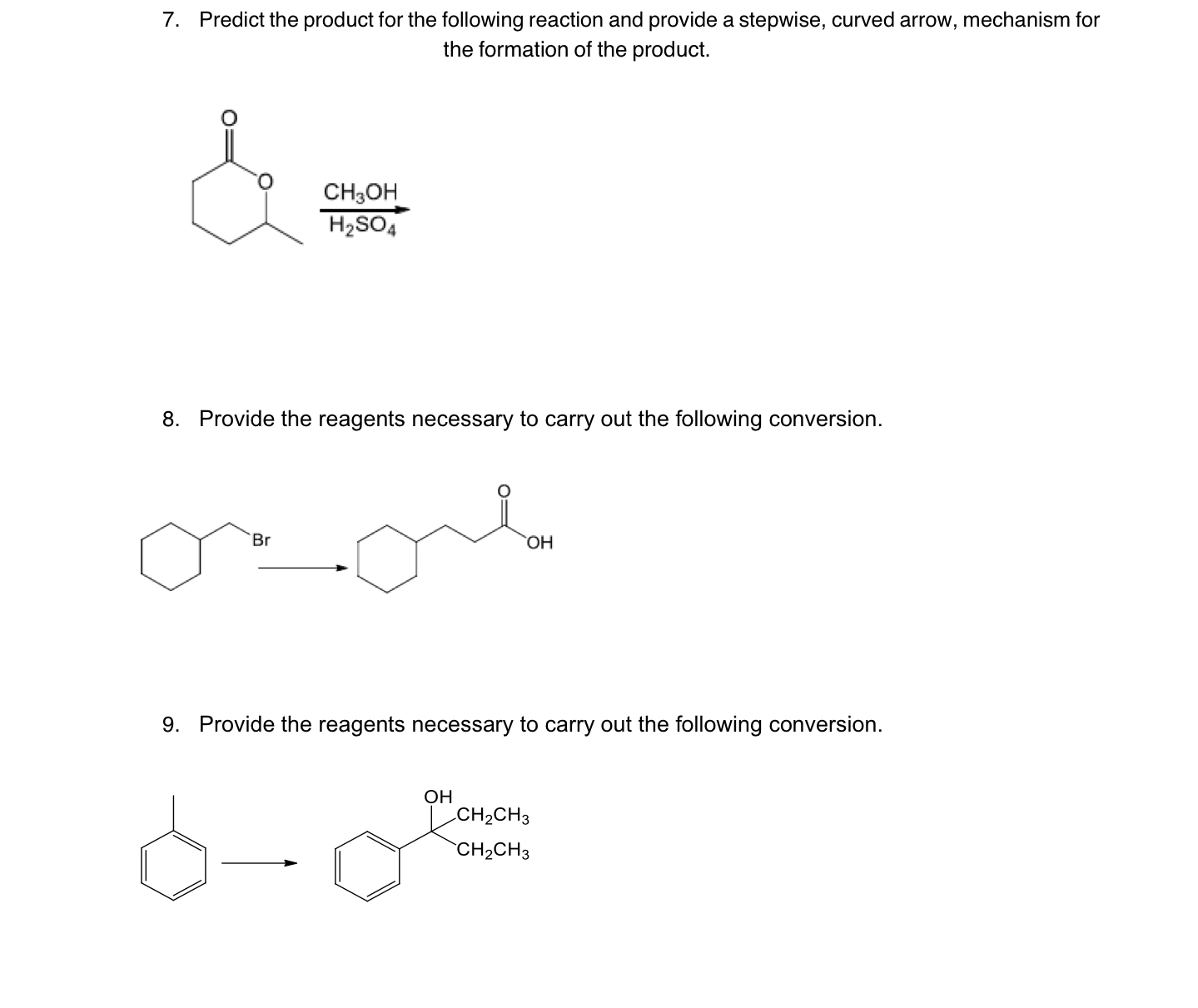 Solved Predict the product for the following reaction and | Chegg.com