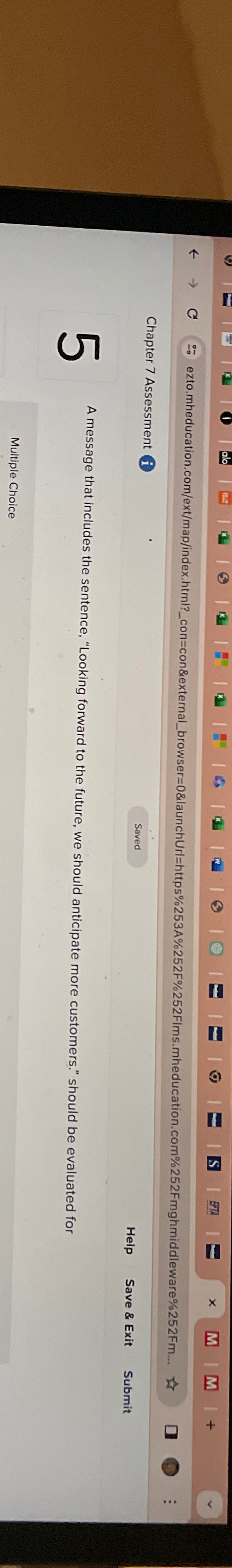 Solved C5 ﻿A message that includes the sentence, "Looking | Chegg.com