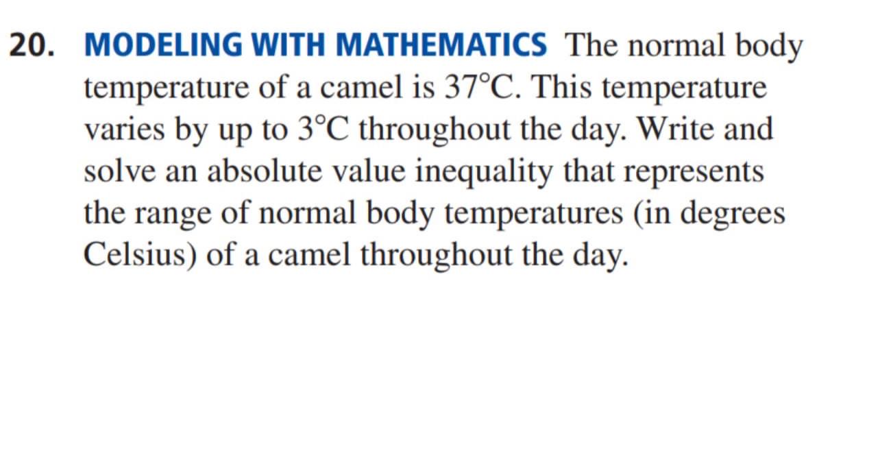 Solved MODELING WITH MATHEMATICS The normal body temperature | Chegg.com